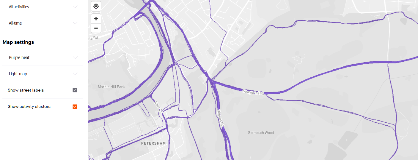 STRAVA Heatmap - updates